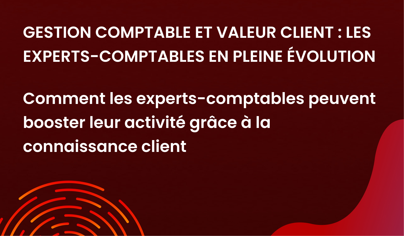 De la gestion comptable à la maximisation de la valeur client : les experts-comptables en pleine ...